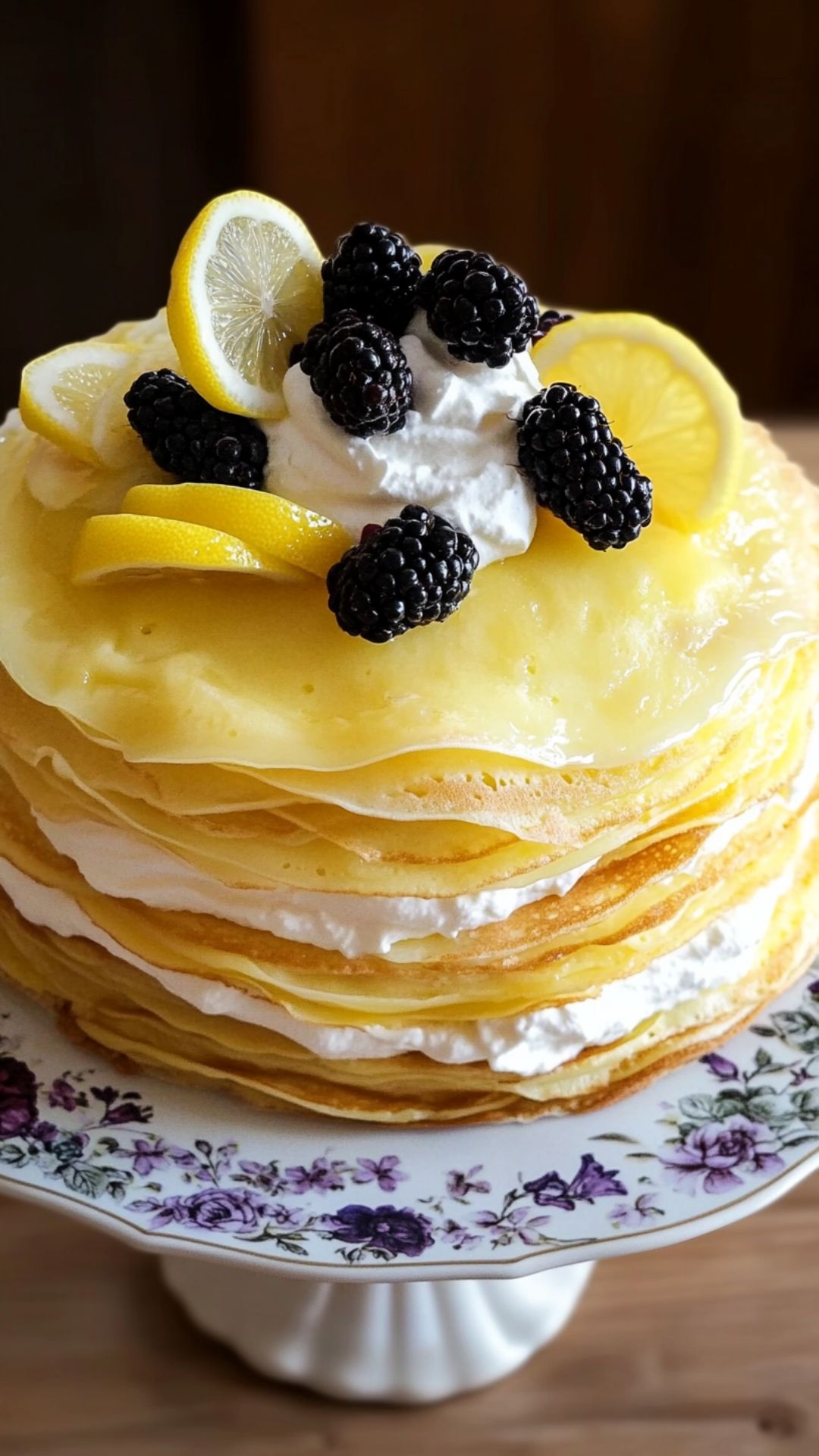 Blackberry Crepe Cake | Well Cooked Meal