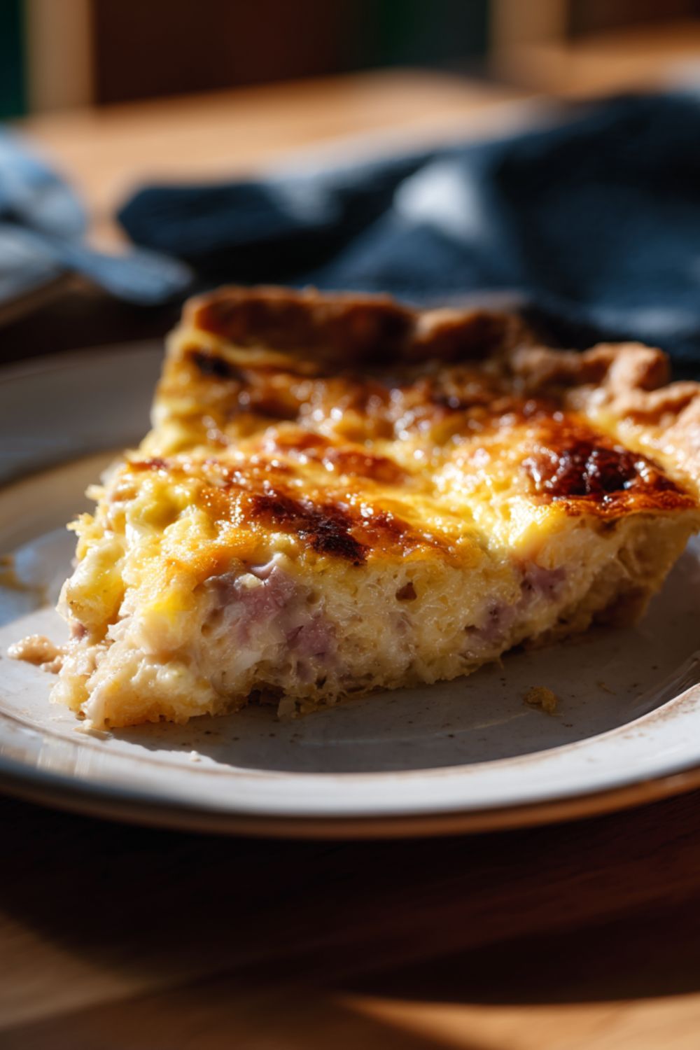 Low-Fat Ham and Cheese Quiche Recipe | Well Cooked Meal