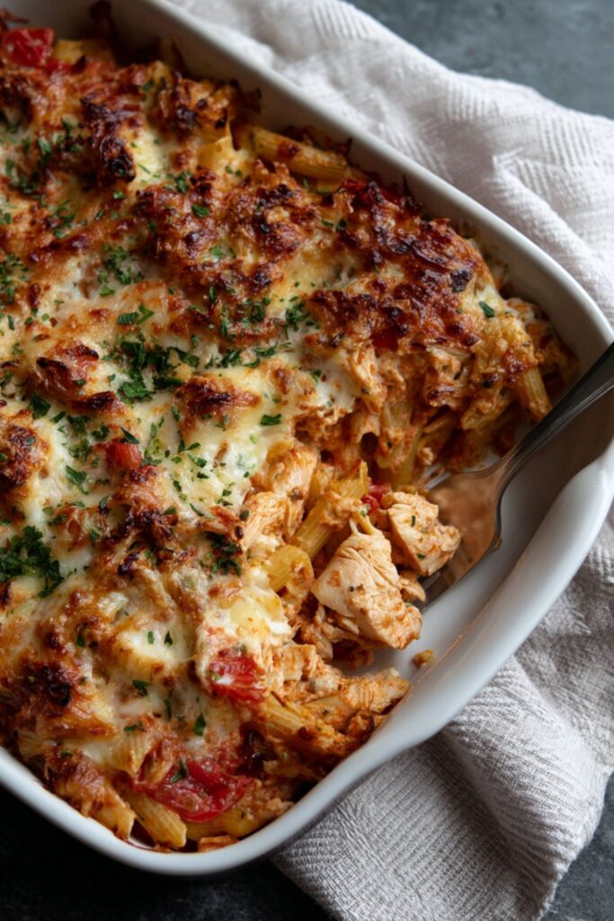 Low Fat Chicken Pasta Bake Recipe | Well Cooked Meal