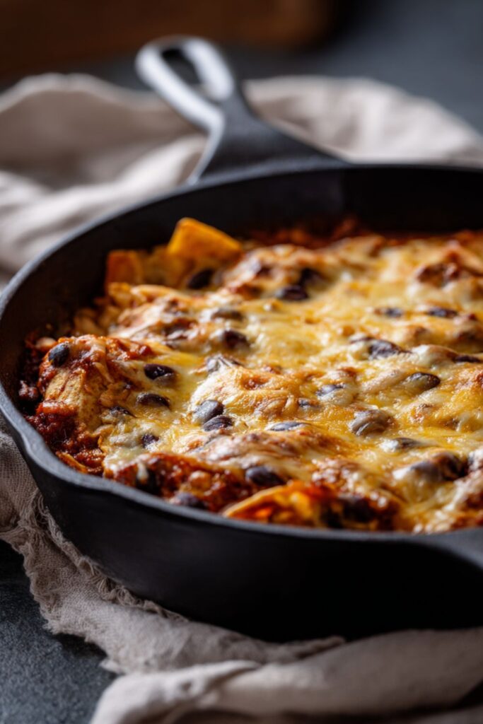 Low-Fat Beef Enchilada Casserole Recipe | Well Cooked Meal