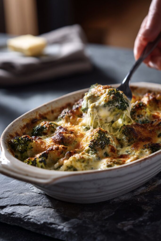 Low-Fat Broccoli and Cheese Casserole Recipe | Well Cooked Meal