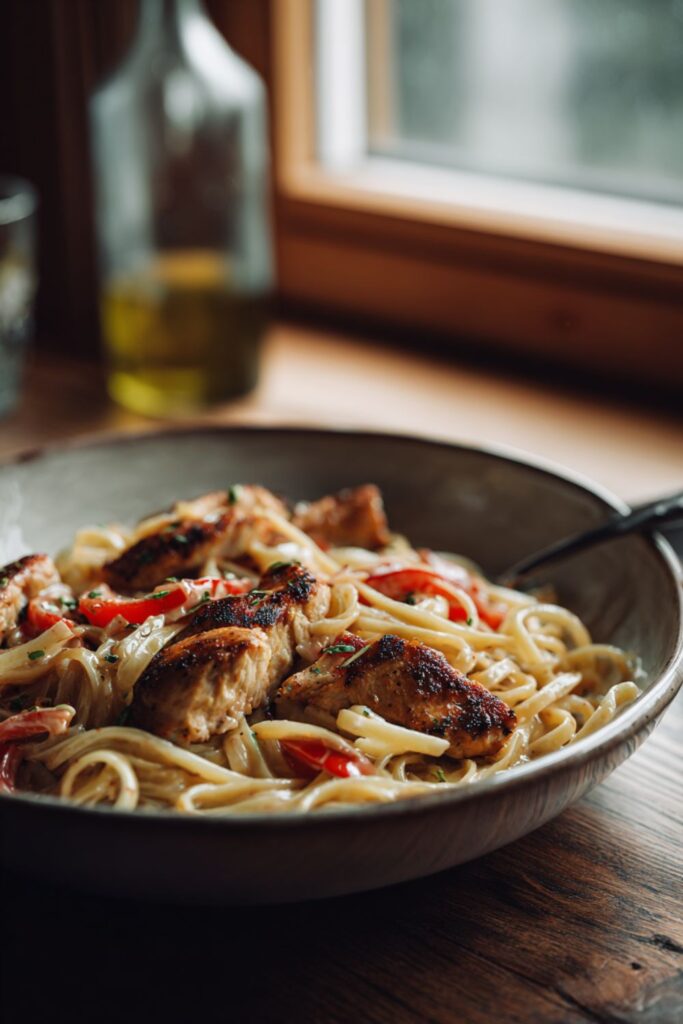 Low Fat Cajun Chicken Pasta Recipe | Well Cooked Meal