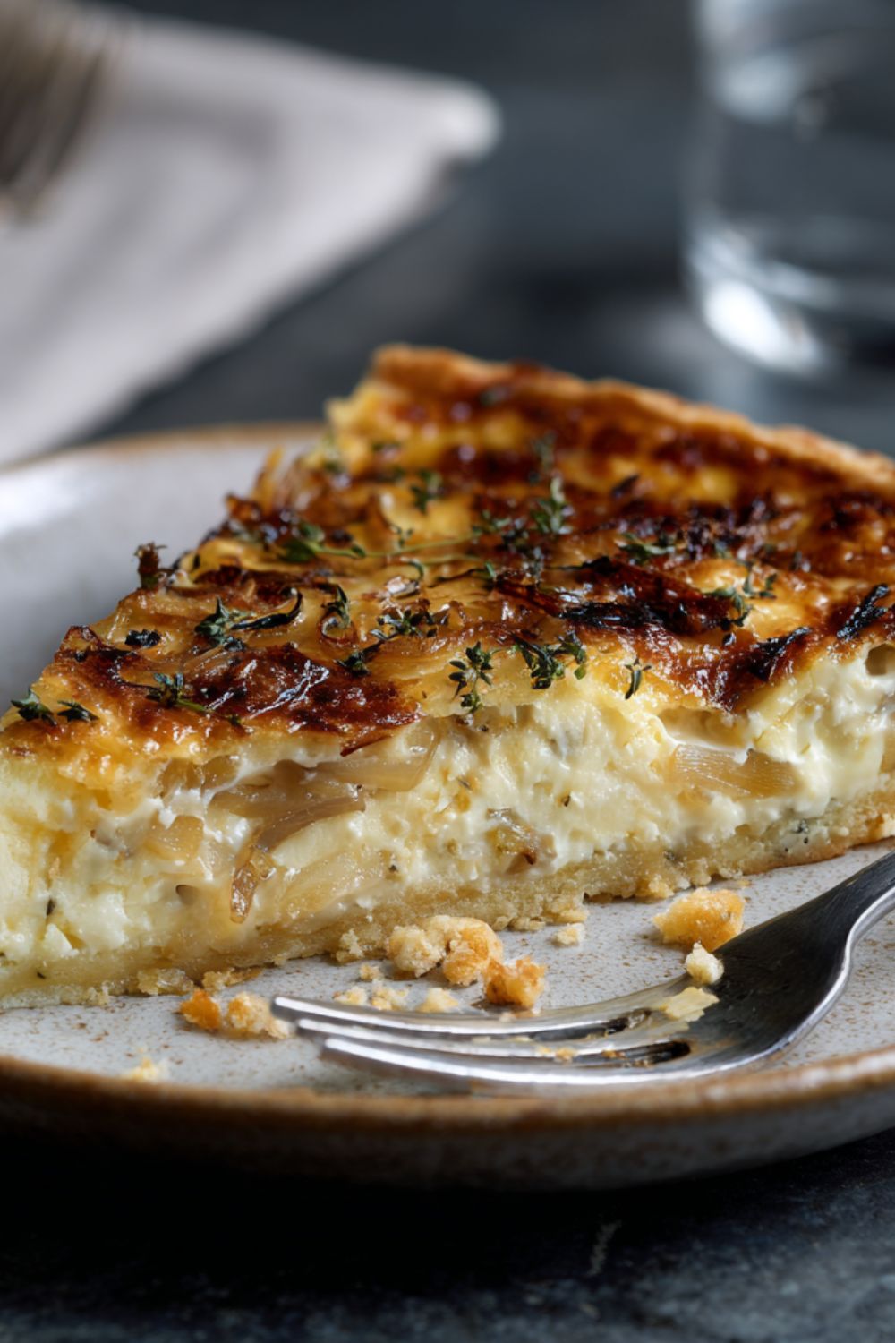 Low-Fat Cheese and Onion Quiche Recipe | Well Cooked Meal