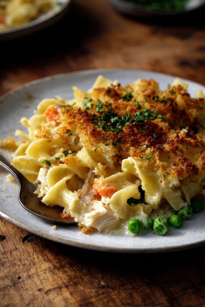 Low-Fat Chicken Noodle Casserole Recipe | Well Cooked Meal