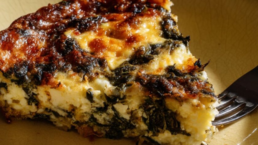 Low Fat Crustless Spinach Quiche Recipe | Well Cooked Meal