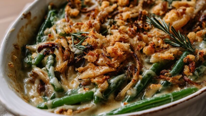 Low Fat Green Bean Casserole Recipe | Well Cooked Meal