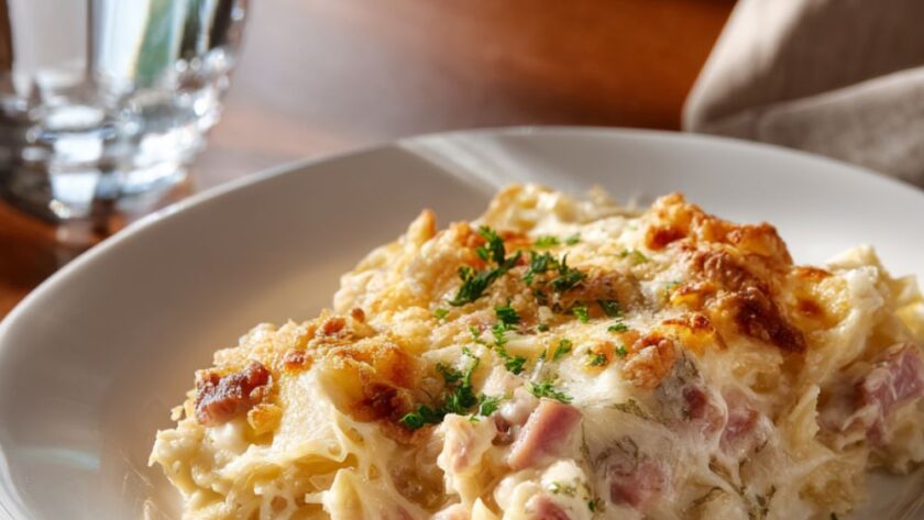 Low-Fat Ham Casserole Recipe | Well Cooked Meal