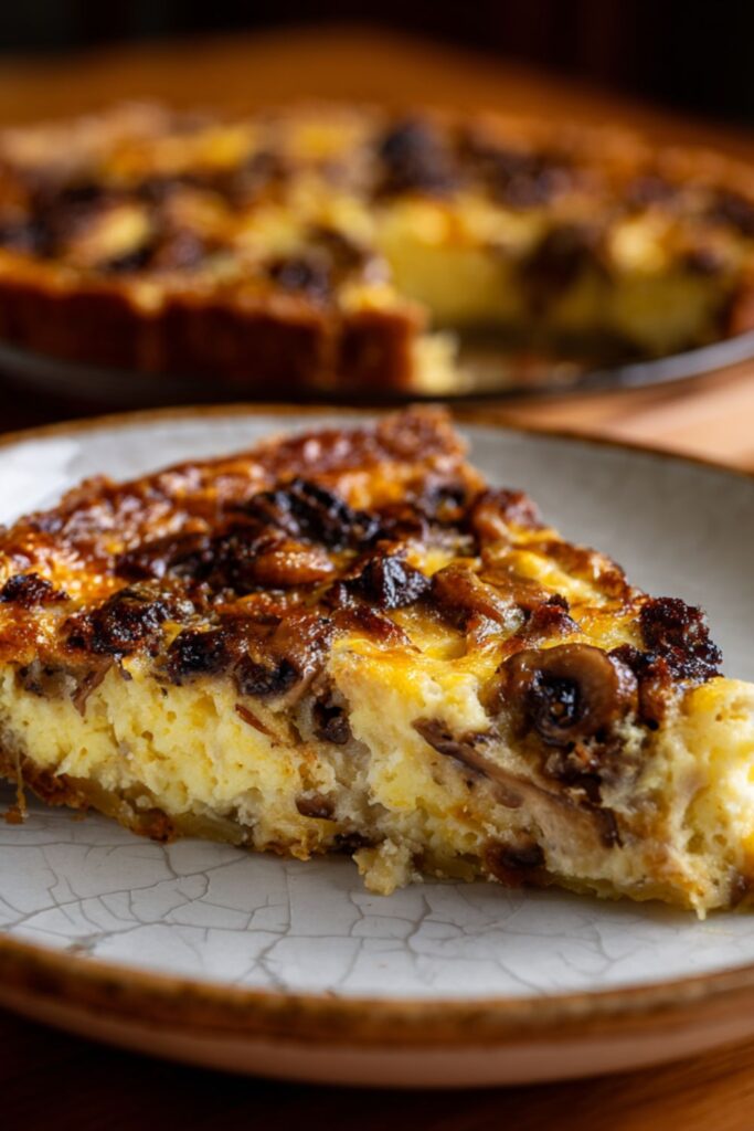 Low-Fat Mushroom Quiche Recipe | Well Cooked Meal