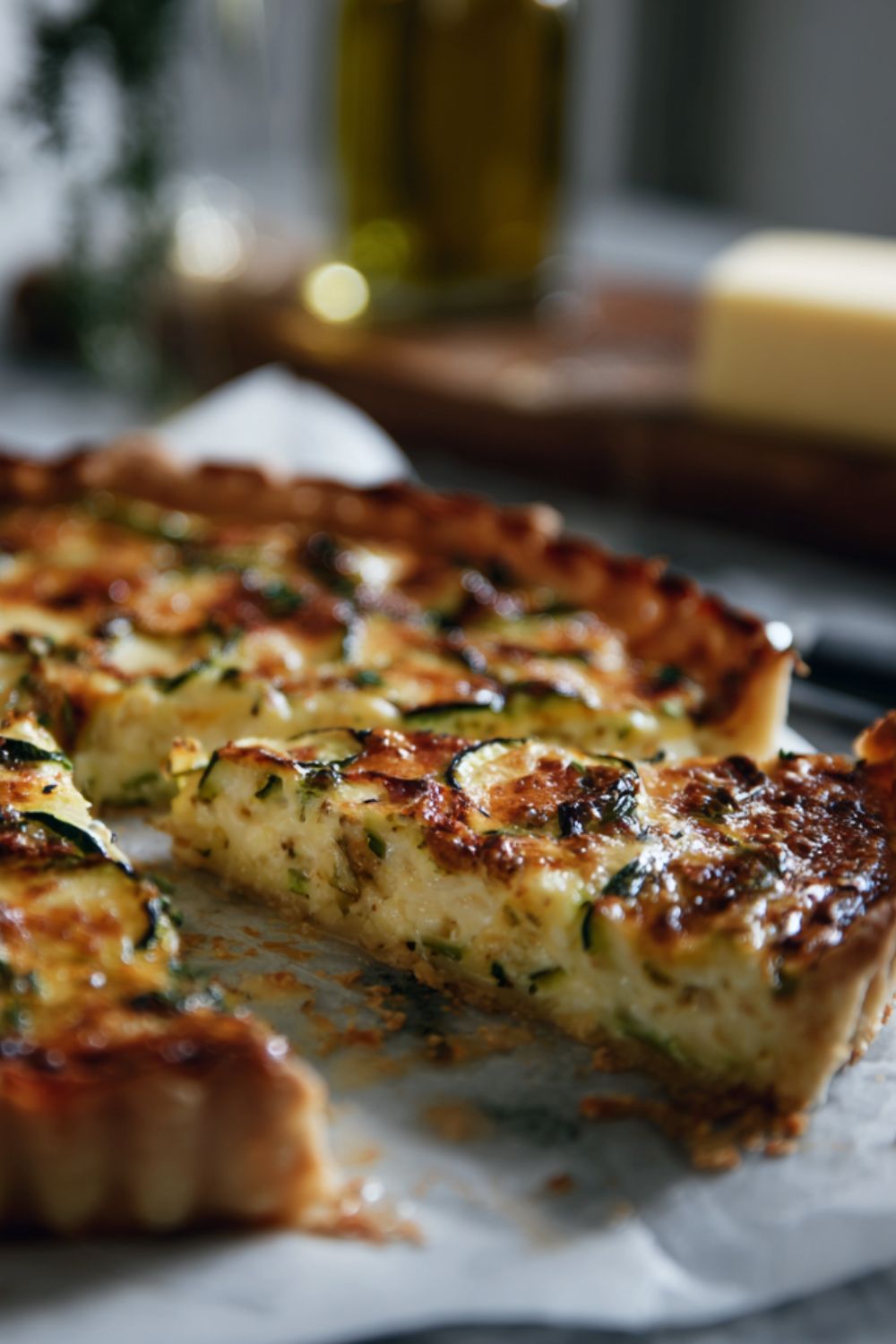 Low-Fat Zucchini Quiche Recipe | Well Cooked Meal